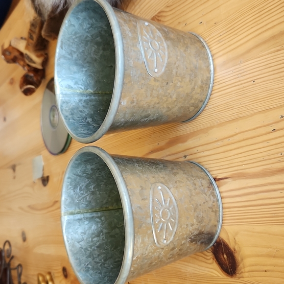 Accents | 2 Silver Buckets | Poshmark